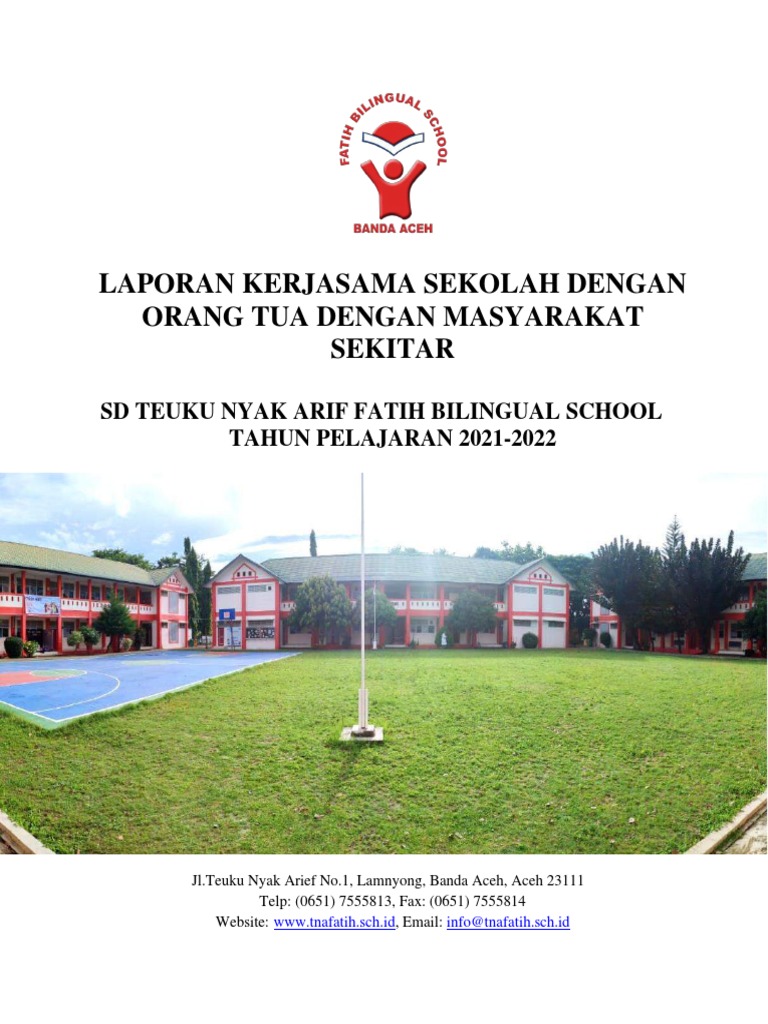 Laporan Kerjasama Sekolah Dengan Orang Tua Dengan Masyarakat Sekitar | PDF