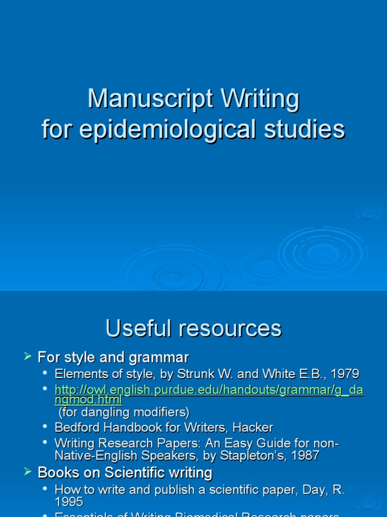Manuscript Preparation | PDF | Cohort Study | Statistics