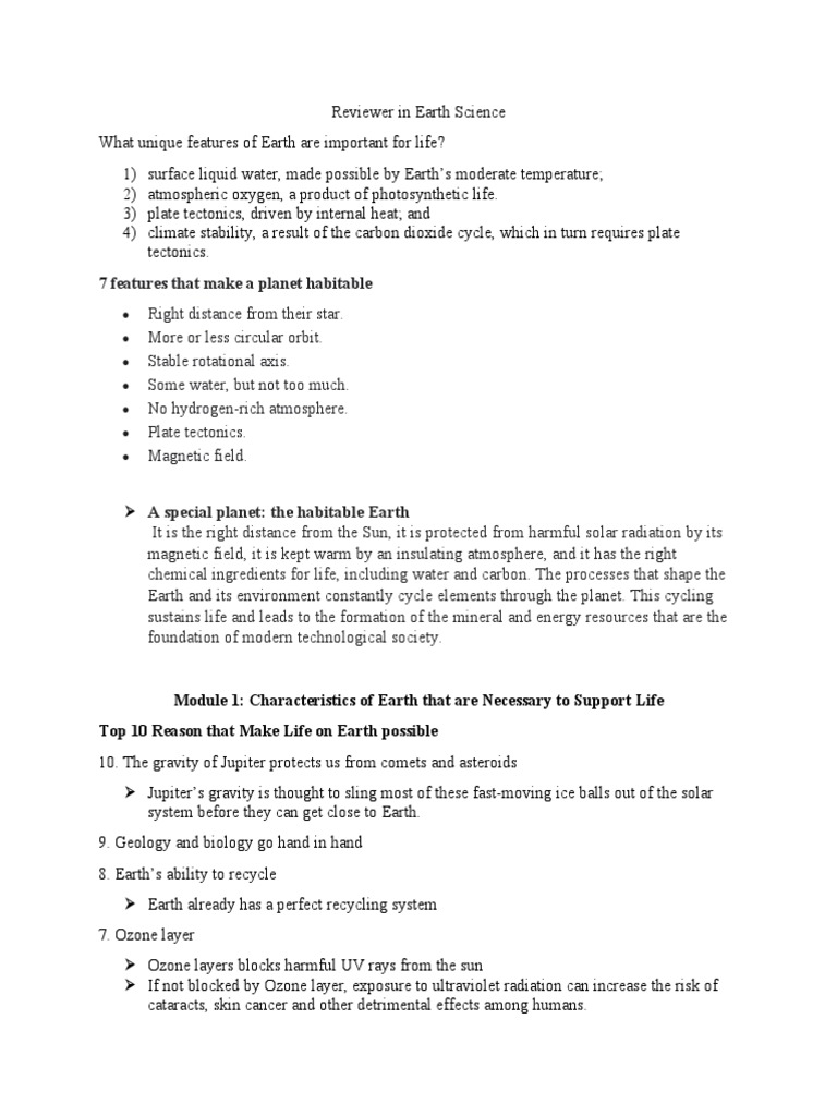 Reviewer in Earth Science | PDF | Earth | Atmosphere