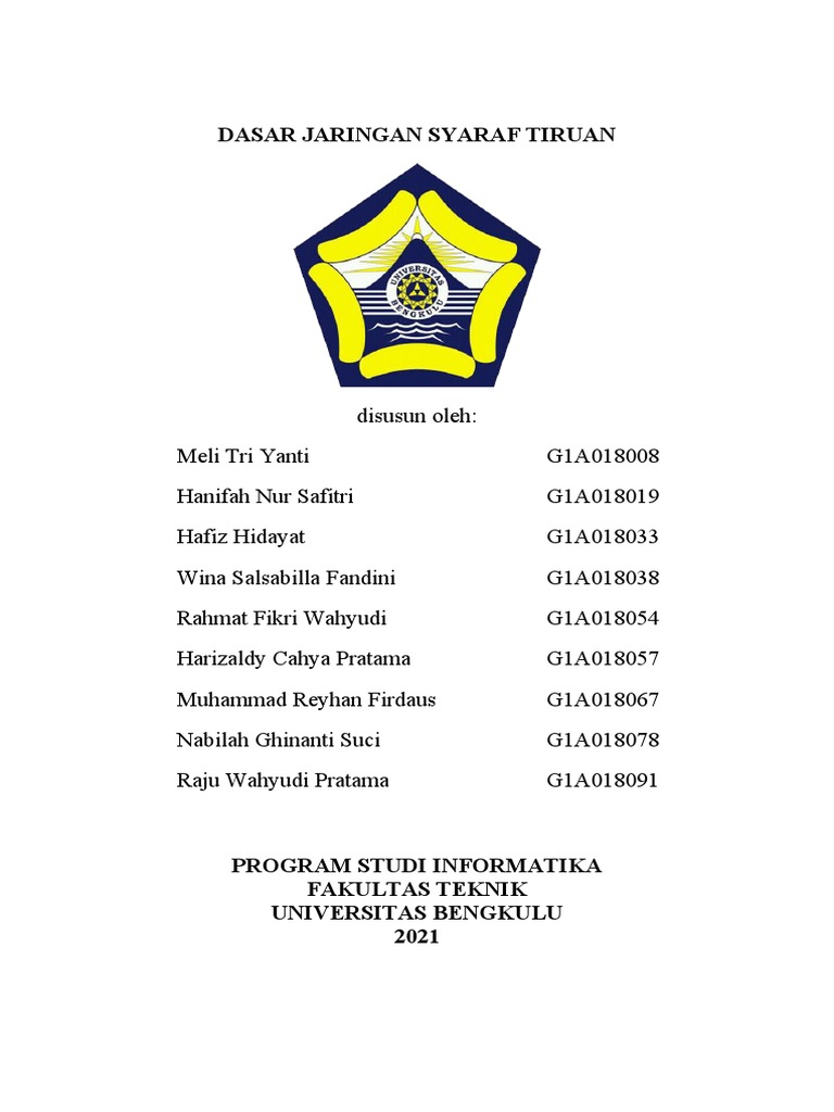 Dasar Jaringan Syaraf Tiruan | PDF