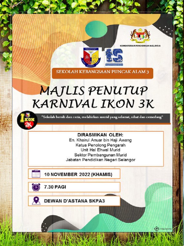 Buku Program Penutup Karnival Ikon 3k 1 | PDF
