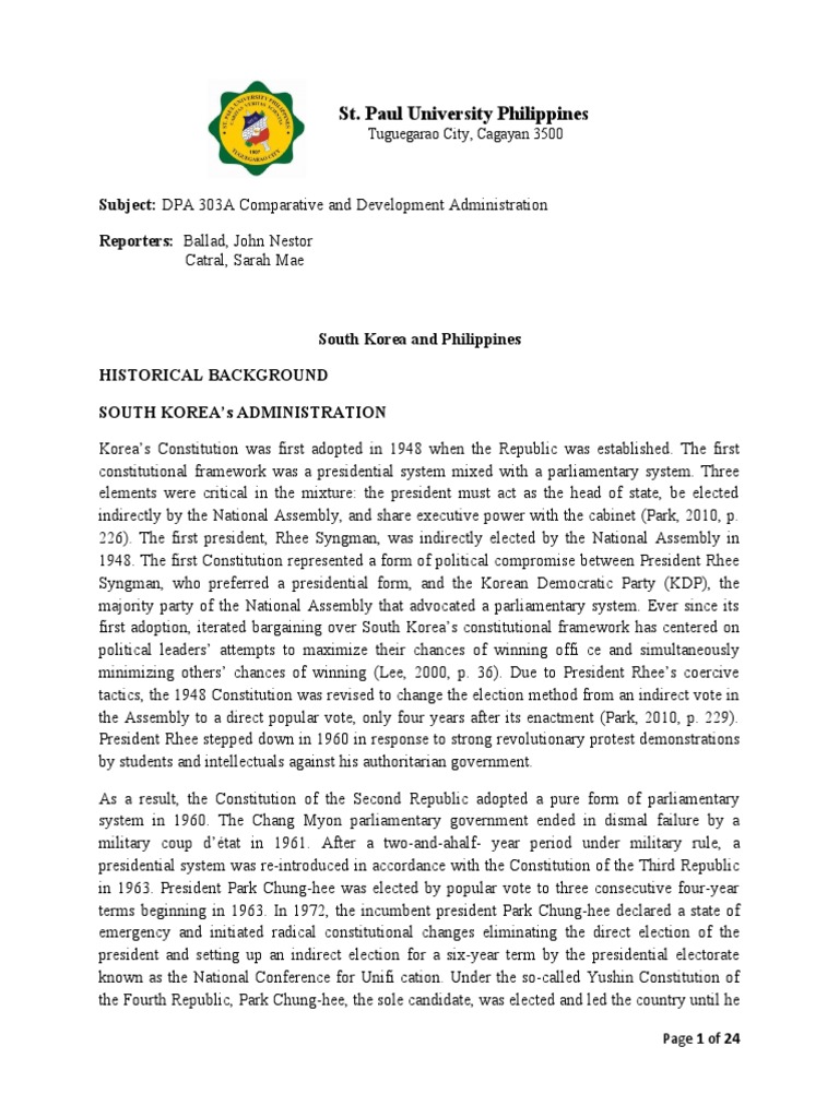 PH and SoKor - Updated | PDF | Employment | Infrastructure