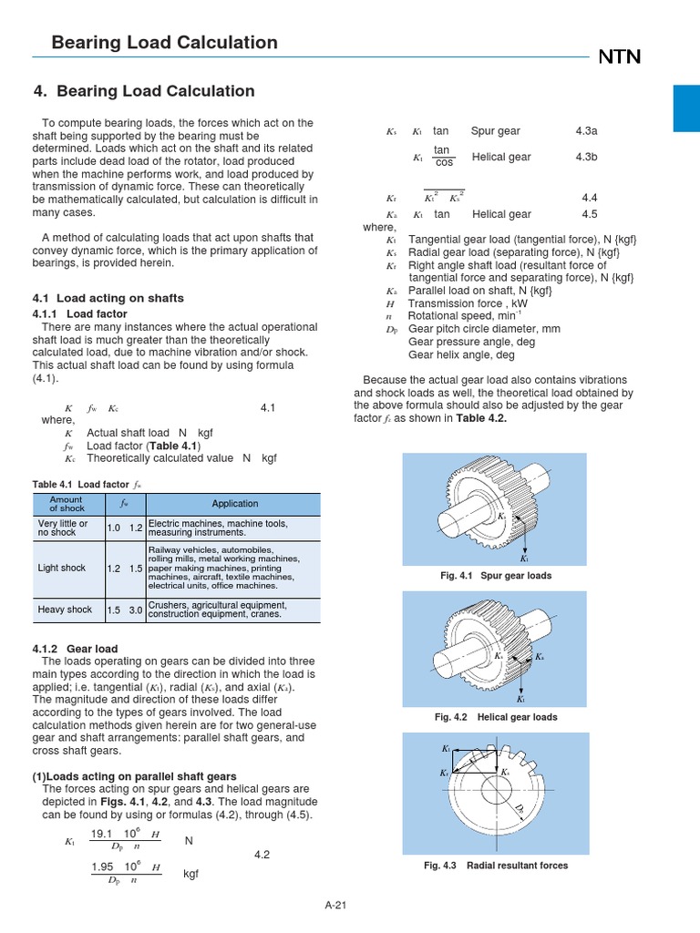 Bearing Load Calculation | Download Free PDF | Gear | Belt (Mechanical)