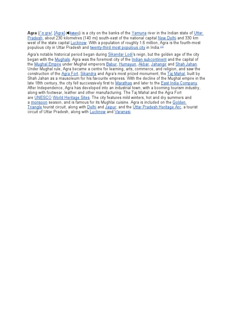 Agra | PDF