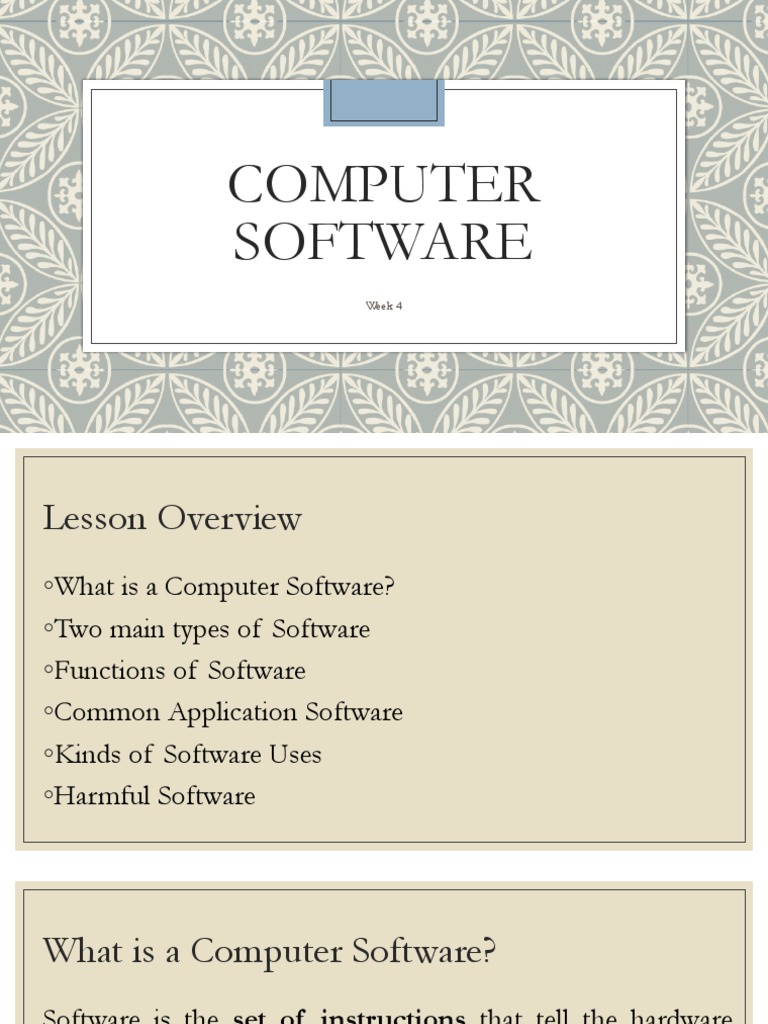 Week 5 Computer Software | PDF | Malware | Operating System