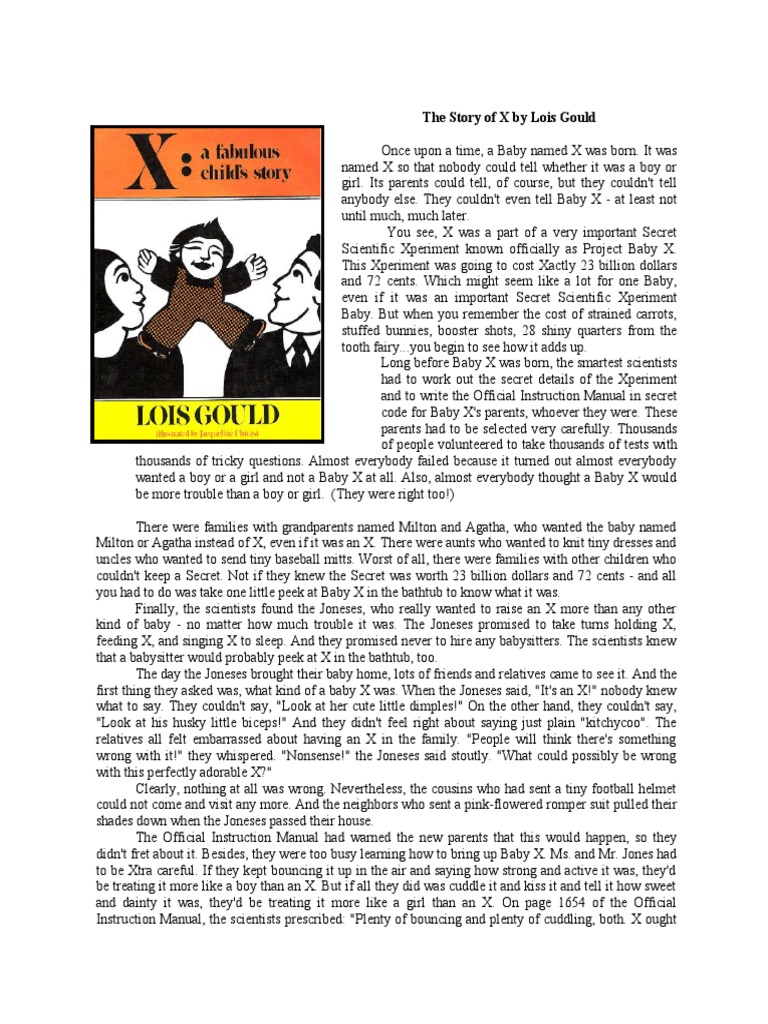 The Story of X by Lois Gould | PDF