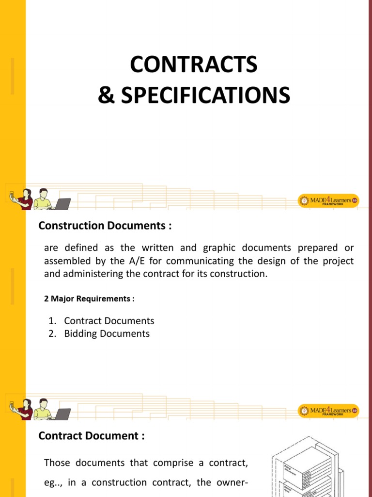 Contracts And Specifications Part Ii Pdf Specification Technical Standard General