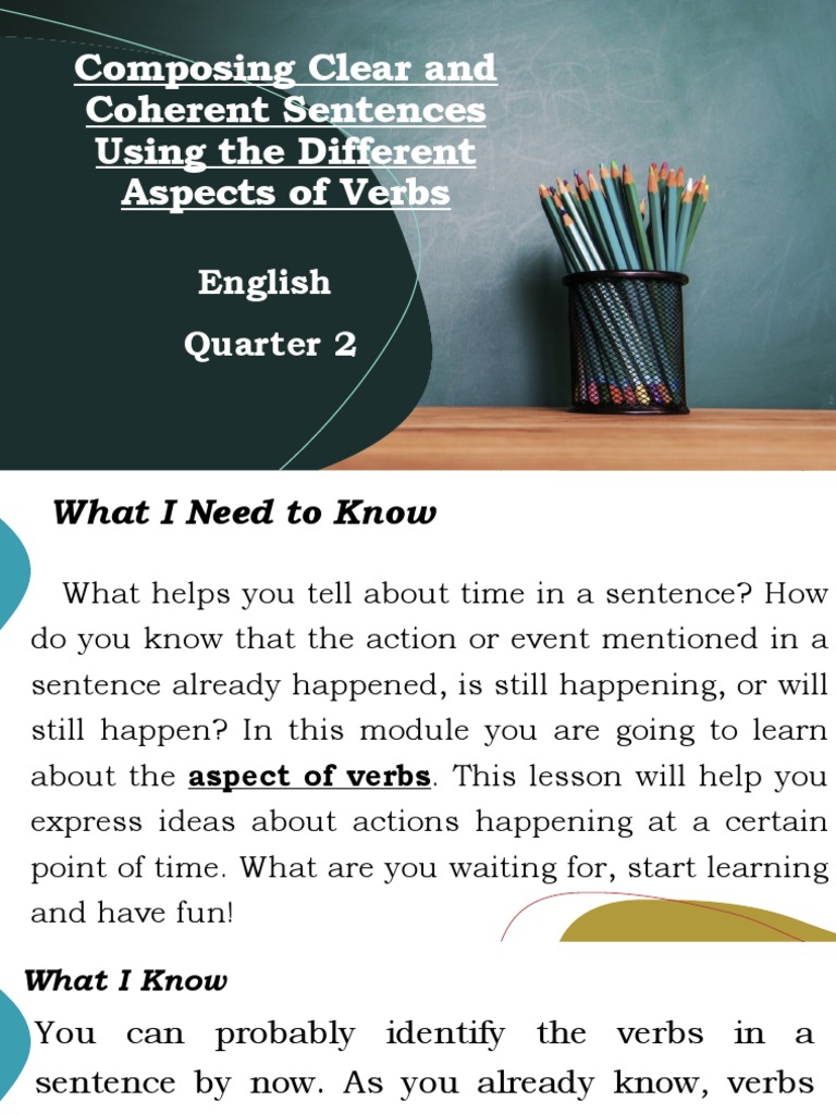 English5 W1 Q2 PPT | PDF | Verb | Grammatical Tense