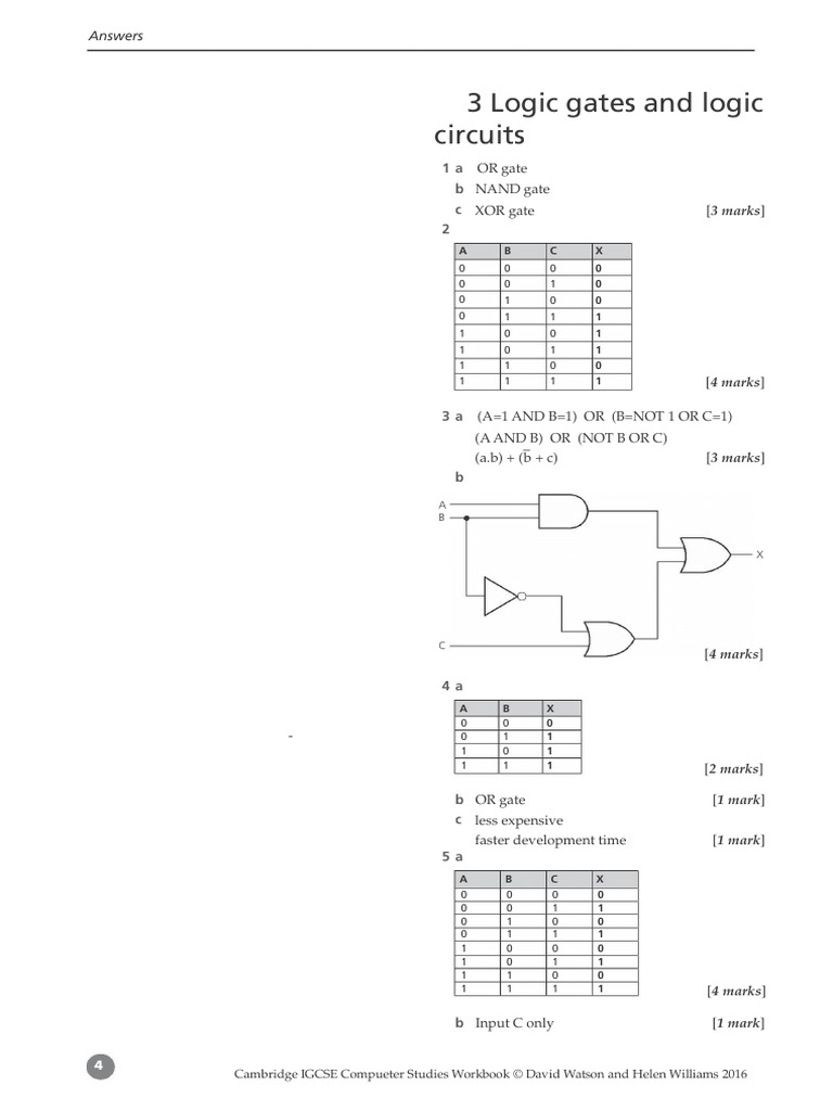3 Logic Gates and Logic Circuits | PDF | Logic Gate | Information Age