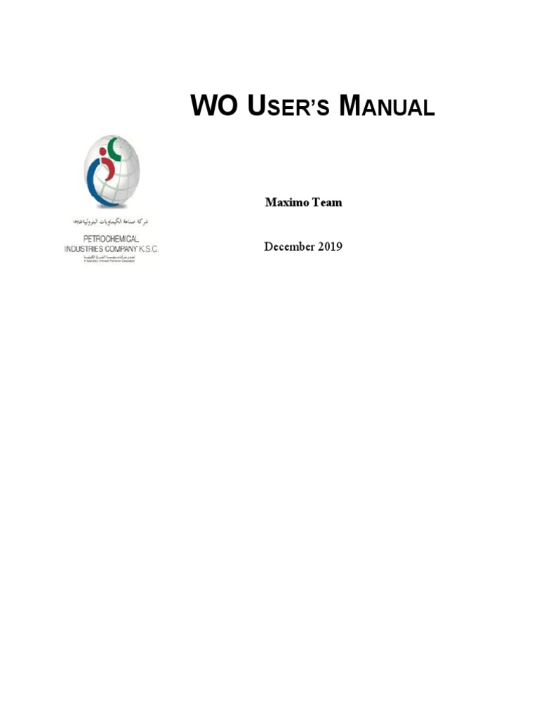 MAXIMO-WO User Manual - Ver03 | PDF | Service Oriented Architecture | Button (Computing)