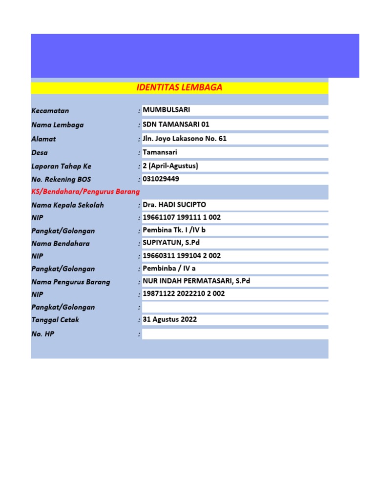 Tamansari 01 - Rekon Aset - Tahap II 2022 | PDF