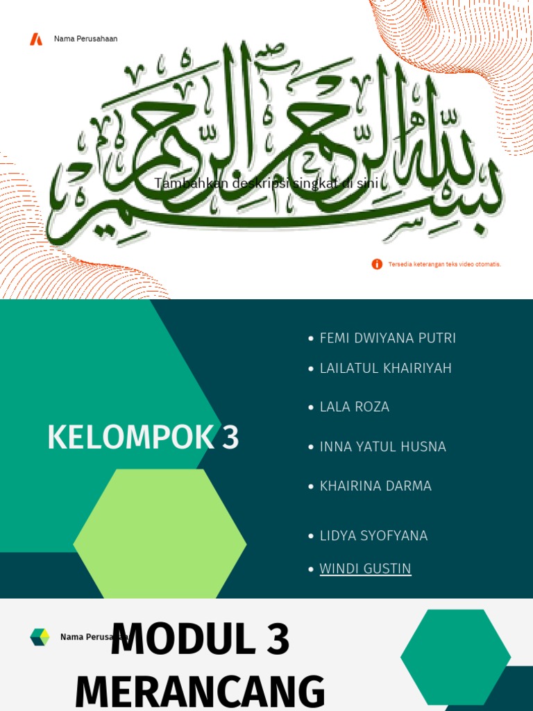Modul 3 Presentasi | PDF | Karier & Perkembangan