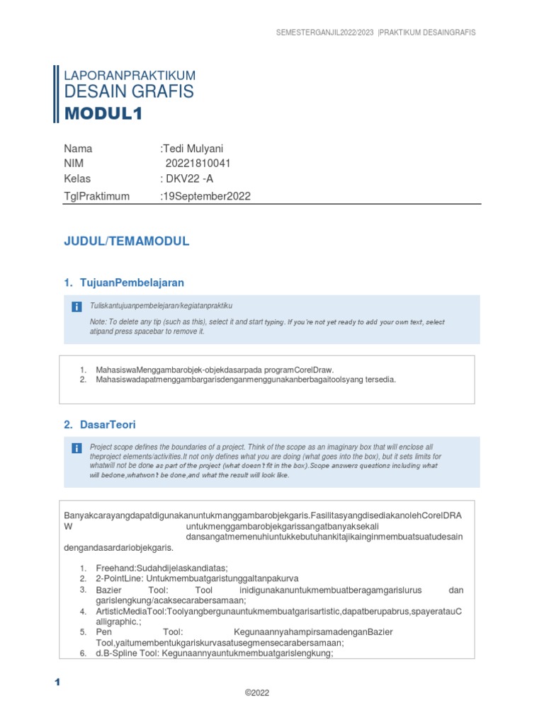 Laporan Praktikum 1-3 Tedi Mulyani | PDF
