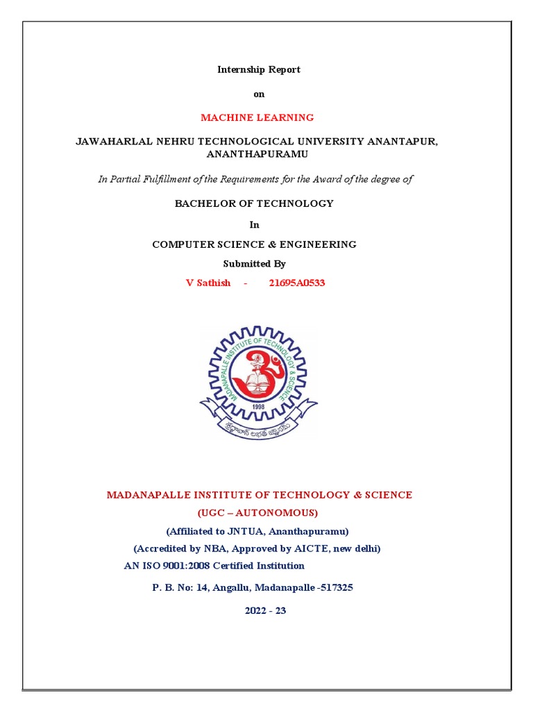 Stress Detection ML Internship Report | PDF | Cluster Analysis ...