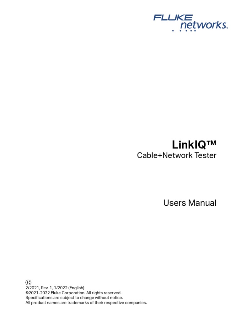 Fluke Network Tester | PDF | Ip Address | I Pv6
