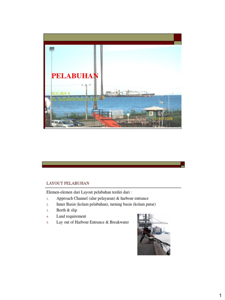 Layout dan Desain Pelabuhan Buatan | PDF