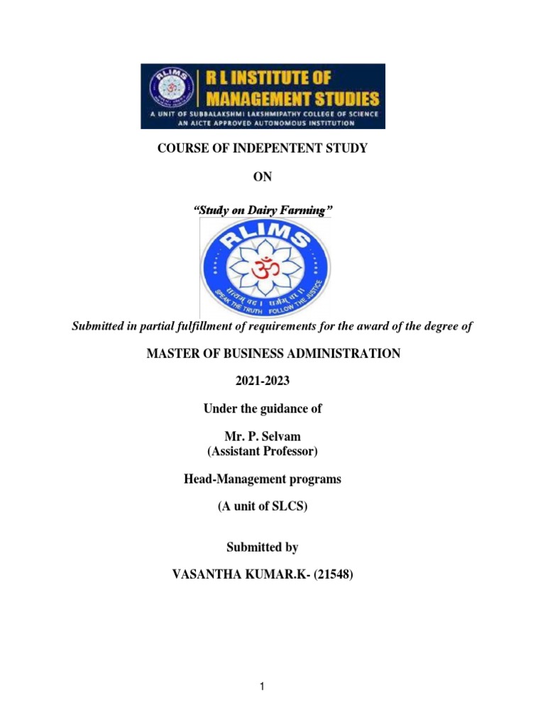 Vasanth Cis Project 6.1 | PDF | Milk | Food And Drink