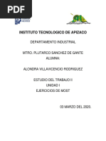 Ejercicios de Modapts Ejemplos de Tarea | PDF