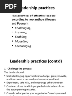 Leadership Challenge: 6th Edition Overview | PDF | Leadership | Motivation
