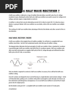 Half Wave Rectifier Project | PDF | Rectifier | Direct Current