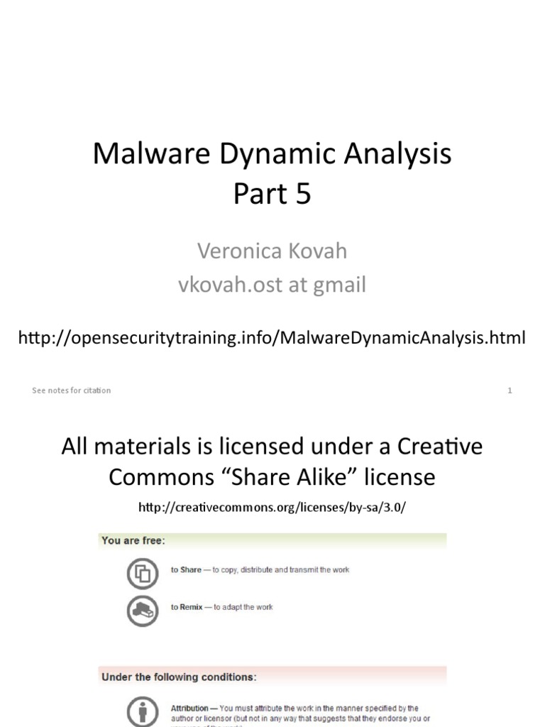 Malware Dynamic Analysis Part-5 | Download Free PDF | Windows Registry | Operating System Technology