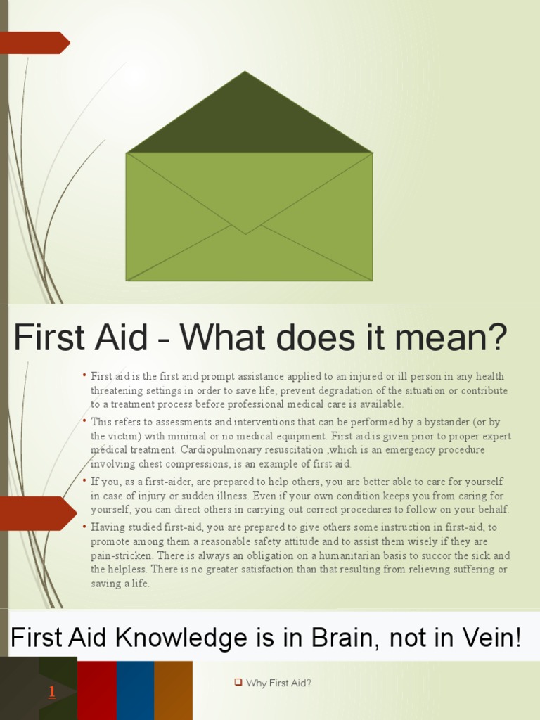 Sewa Project - PPT On The Topic First Aid | PDF | First Aid | Human Body