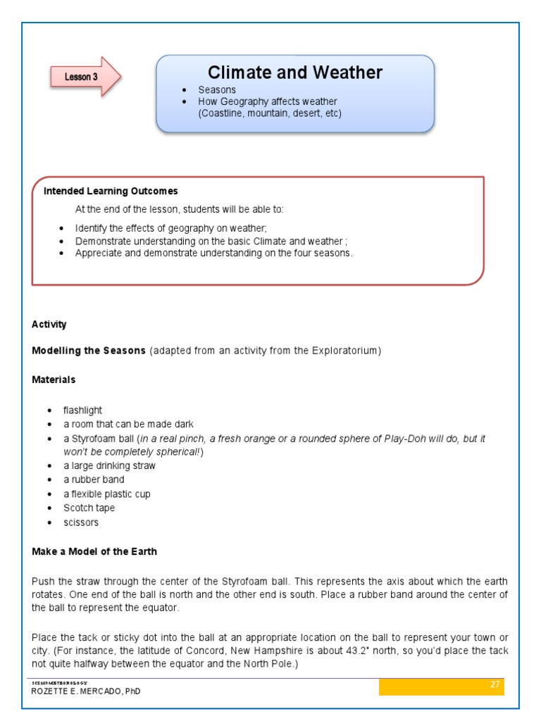 Lesson-3-Meteorology | PDF | Atmosphere Of Earth | Rain