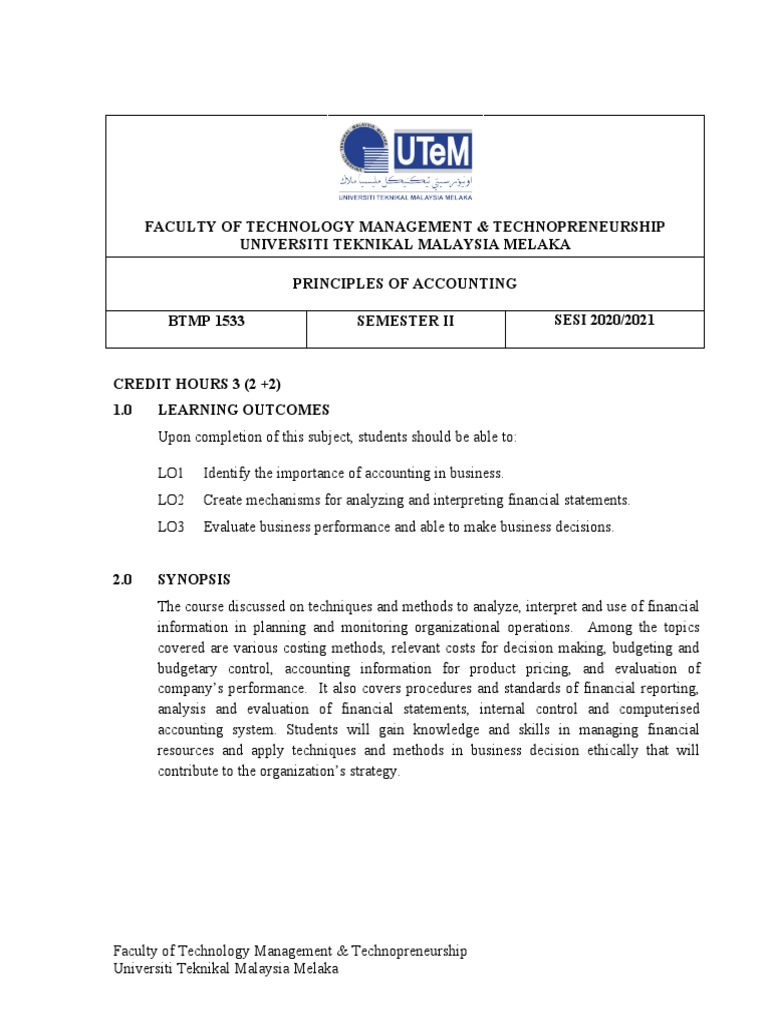 Tp-Btmp1533-Sem 2 2020.2021 | PDF | Accounting | Management Accounting