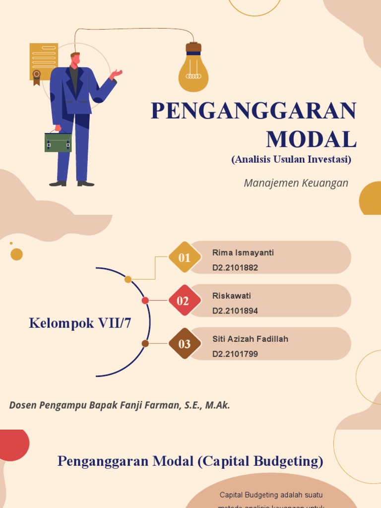 PENGANGGARAN MODAL - Kel 7 - Fix-2 | PDF