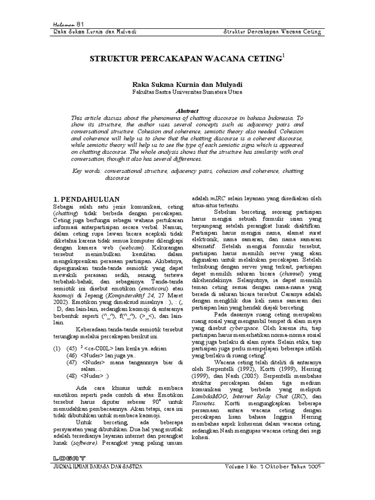 Adoc - Pub - Struktur Percakapan Wacana Ceting 1 | PDF Adoc - Pub - Struktur Percakapan Wacana Ceting 1 | PDF