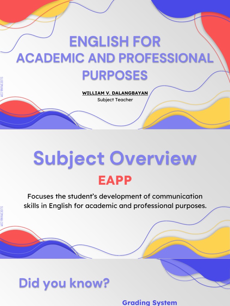 Eapp Leasson 1 2 | PDF | Essays | Vocabulary
