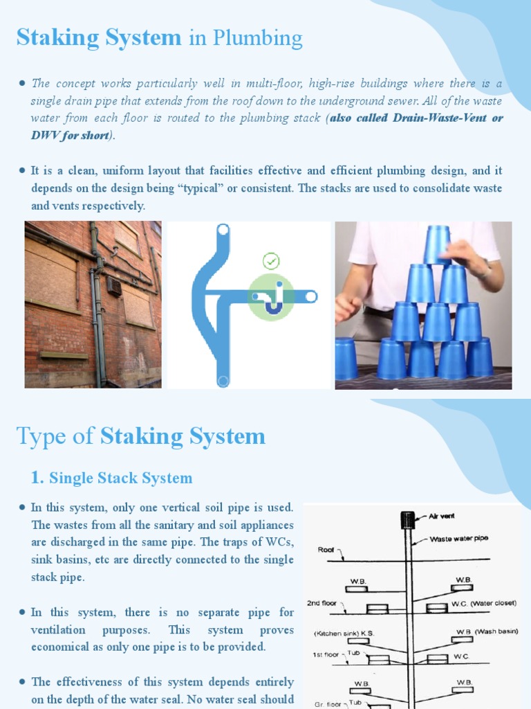 Single Stack Plumbing Systems Explained | PDF | Plumbing | Economic Sectors