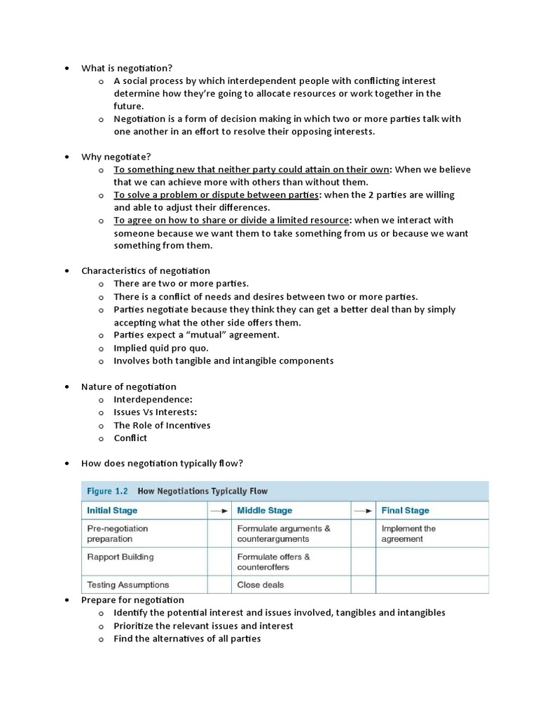 Negotiations | PDF | Negotiation | Bargaining