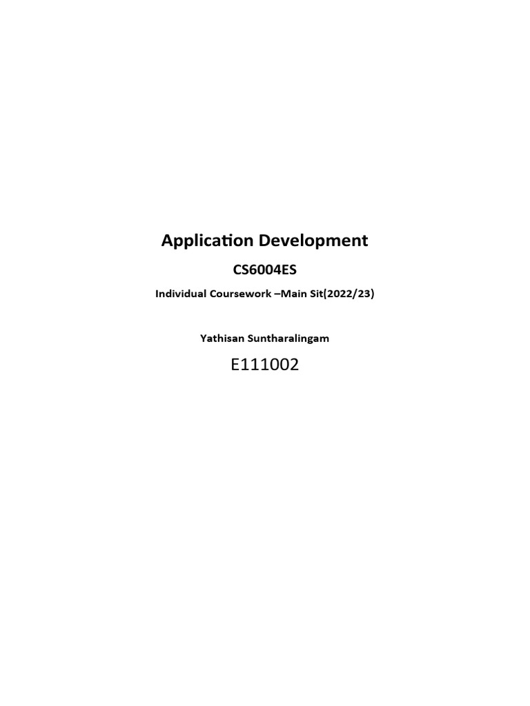 Application Development | PDF | Software | Class (Computer Programming)