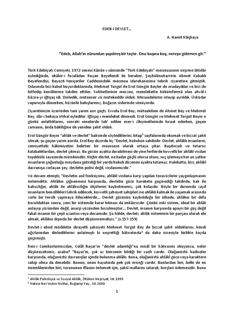 Edeb-İ Devlet | PDF