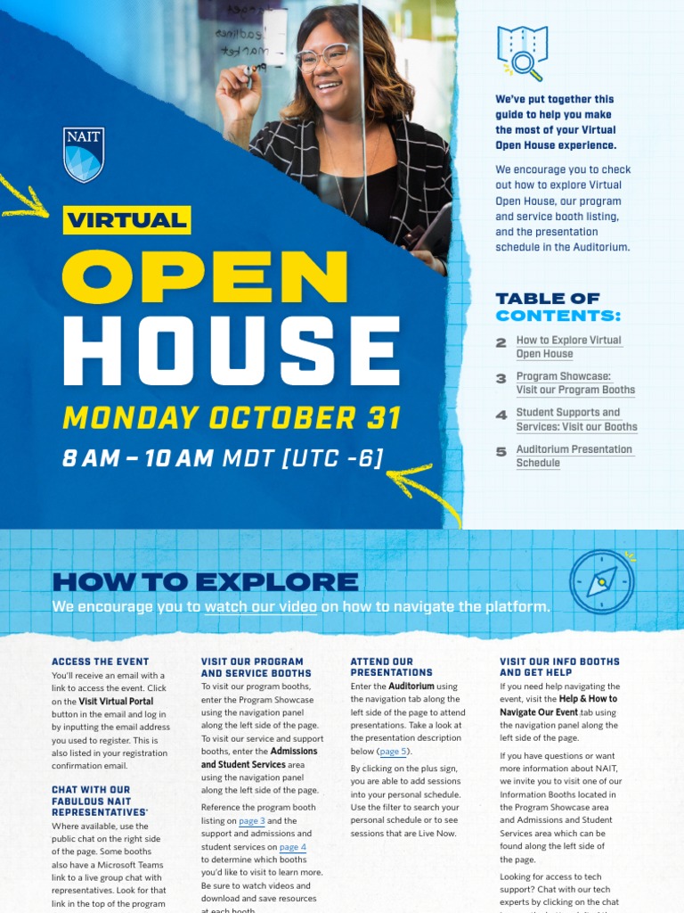 2022 NAIT Virtual Open House Guide | PDF | Engineering | Medical Imaging