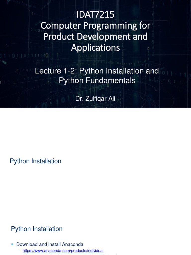 Week 1 2 Python Fundamentals | PDF | Control Flow | Data Type Week 1 2 Python Fundamentals | PDF | Control Flow | Data Type