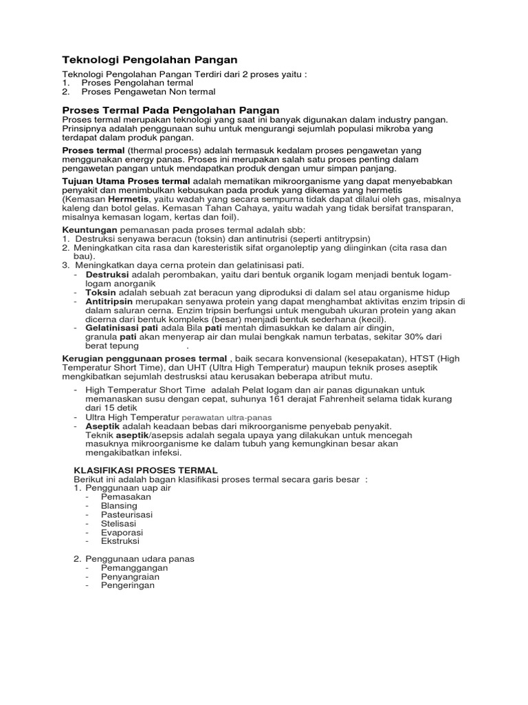 Teknologi Pengolahan Pangan-Dikonversi | PDF