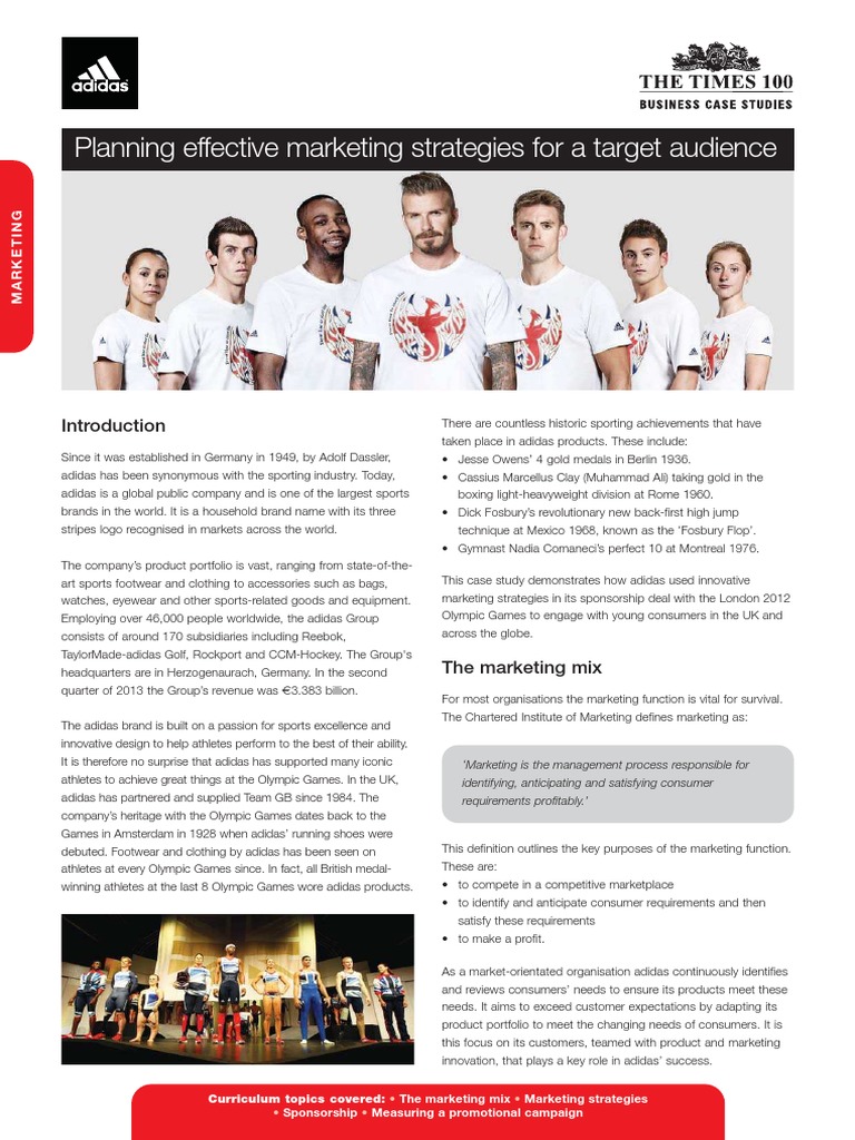 Case Study Adidas Edition 18 Full 5 | PDF | Adidas | Marketing