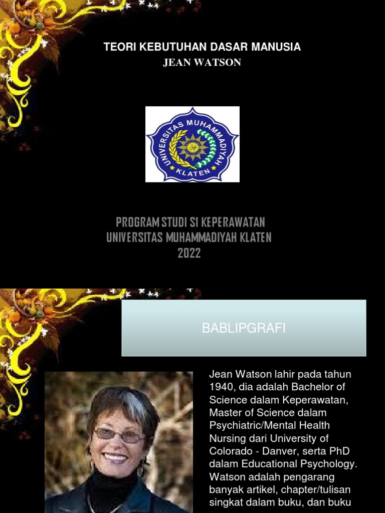 Teori Jean Watson | PDF