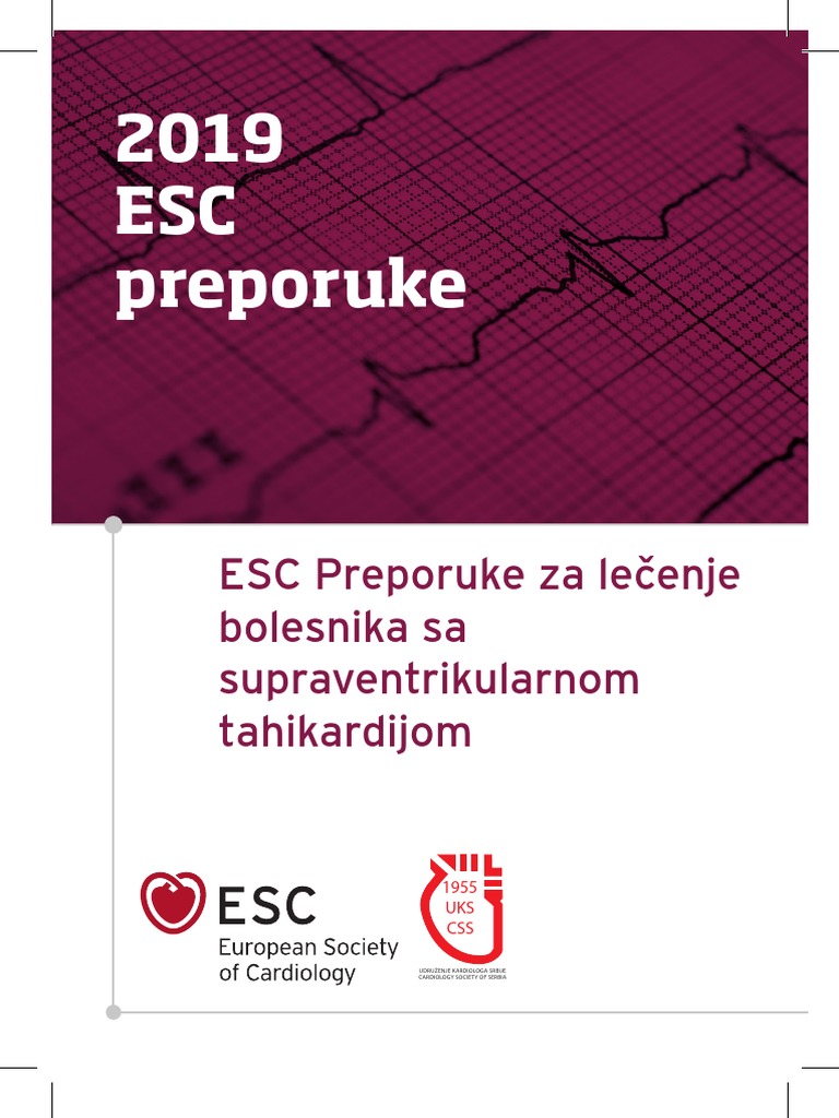 ESC Preporuke Za Lečenje Bolesnika Sa Supraventrikularnom Tahikardijom | PDF