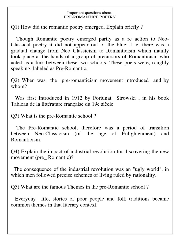 Introduction in Poetry | Download Free PDF | Romanticism | Poetry
