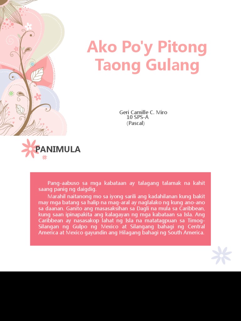 Ako Poy Pitong Taong Gulang | PDF