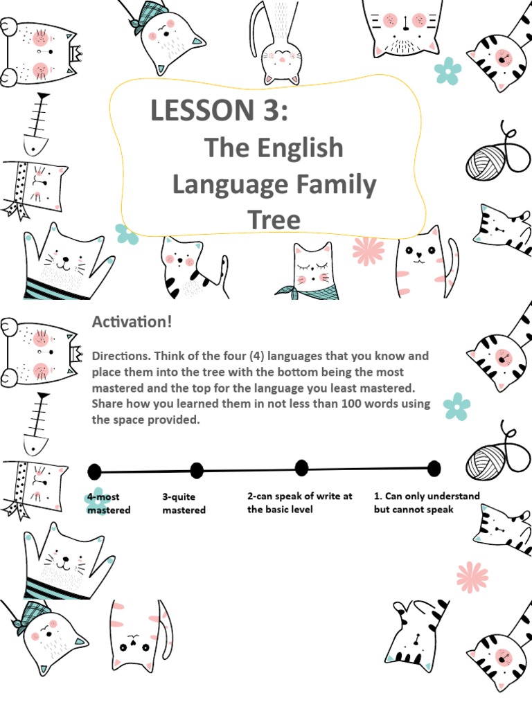 The English Language Family Tree | PDF | English Language | Sanskrit