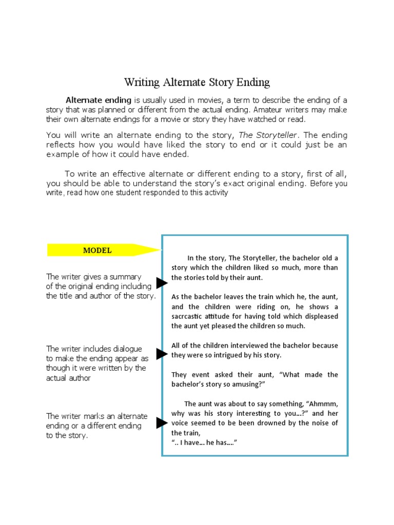 2b. Alternate Story Ending | PDF