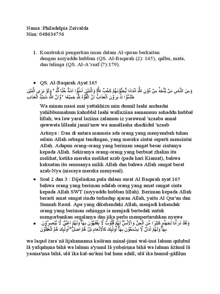 Tugas 1. Agama Islam | PDF | Agama & Spiritualitas