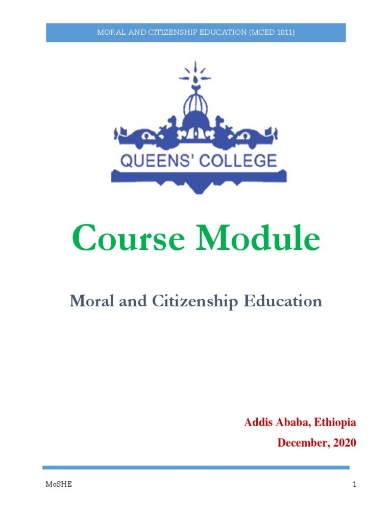 Moral and Civics Module | PDF | Morality | Good And Evil Moral and Civics Module | PDF | Morality | Good And Evil