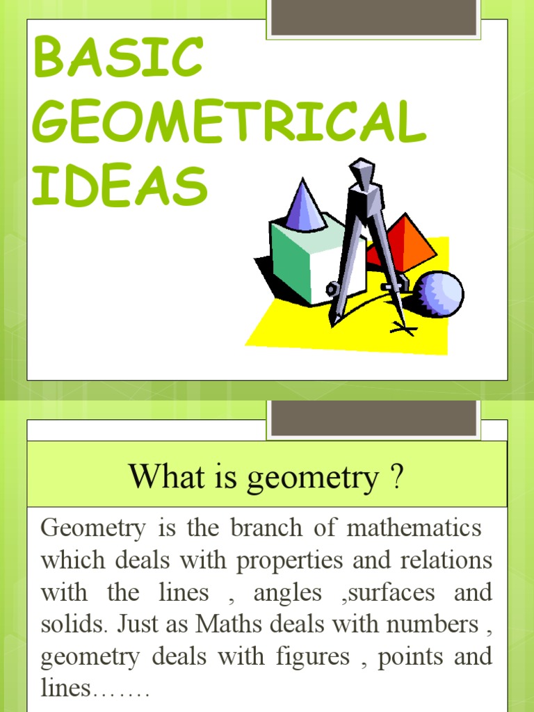 Basic Geomtrical Ideas Ppt-1 | PDF | Circle | Line (Geometry)