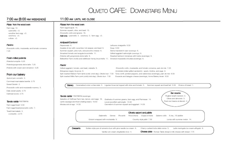 Cafe Menu | PDF | Cuisine | Foods