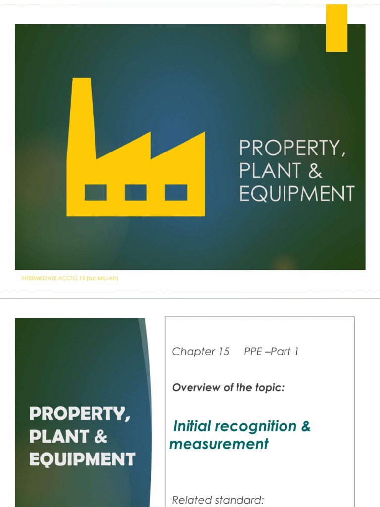 Chapter 14 Property Plant and Equipment Part 1 | PDF